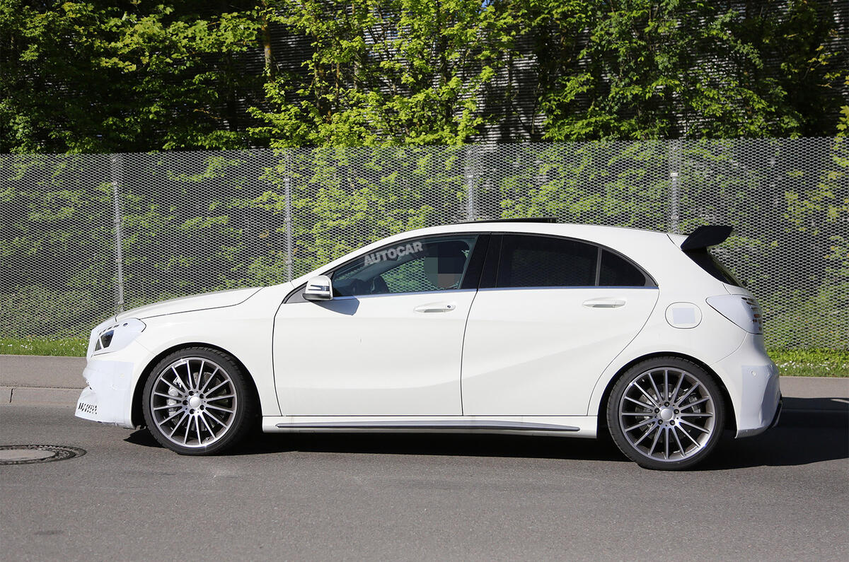2015 Mercedes-AMG A45 facelift spotted – first pictures | Autocar