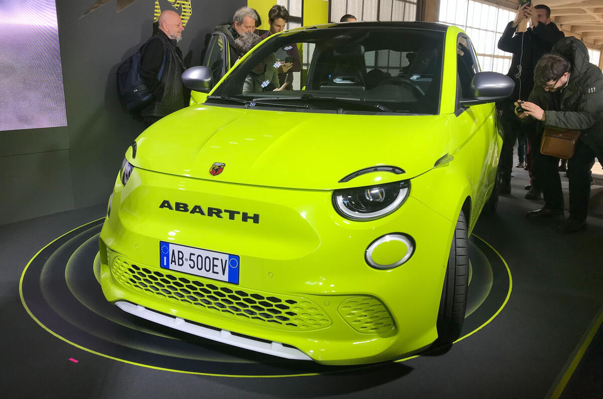 New all-electric Abarth 500e priced from £34,195 in the UK | Autocar