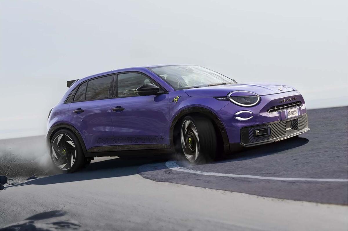 New pictures of 237bhp Abarth 600e mark brand's 75th anniversary | Autocar