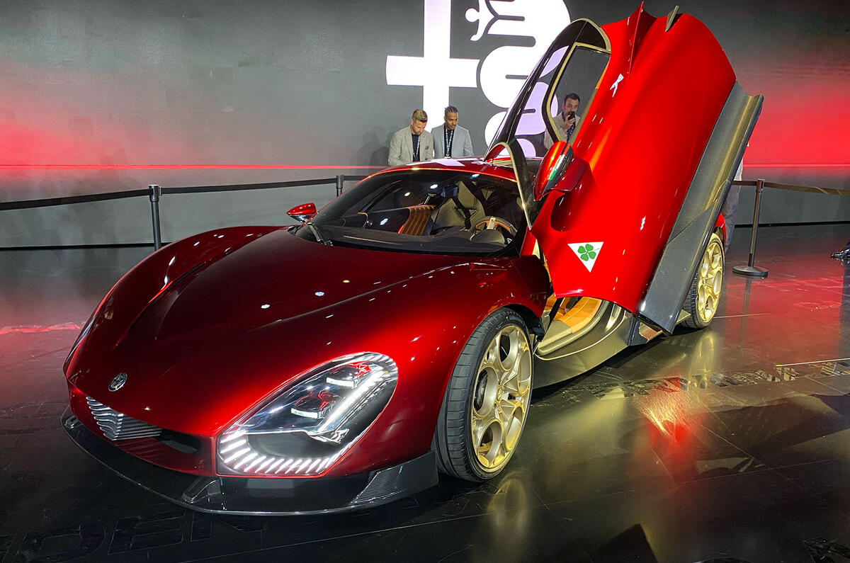 New Alfa Romeo 33 Stradale is brand's last combustion supercar | Autocar