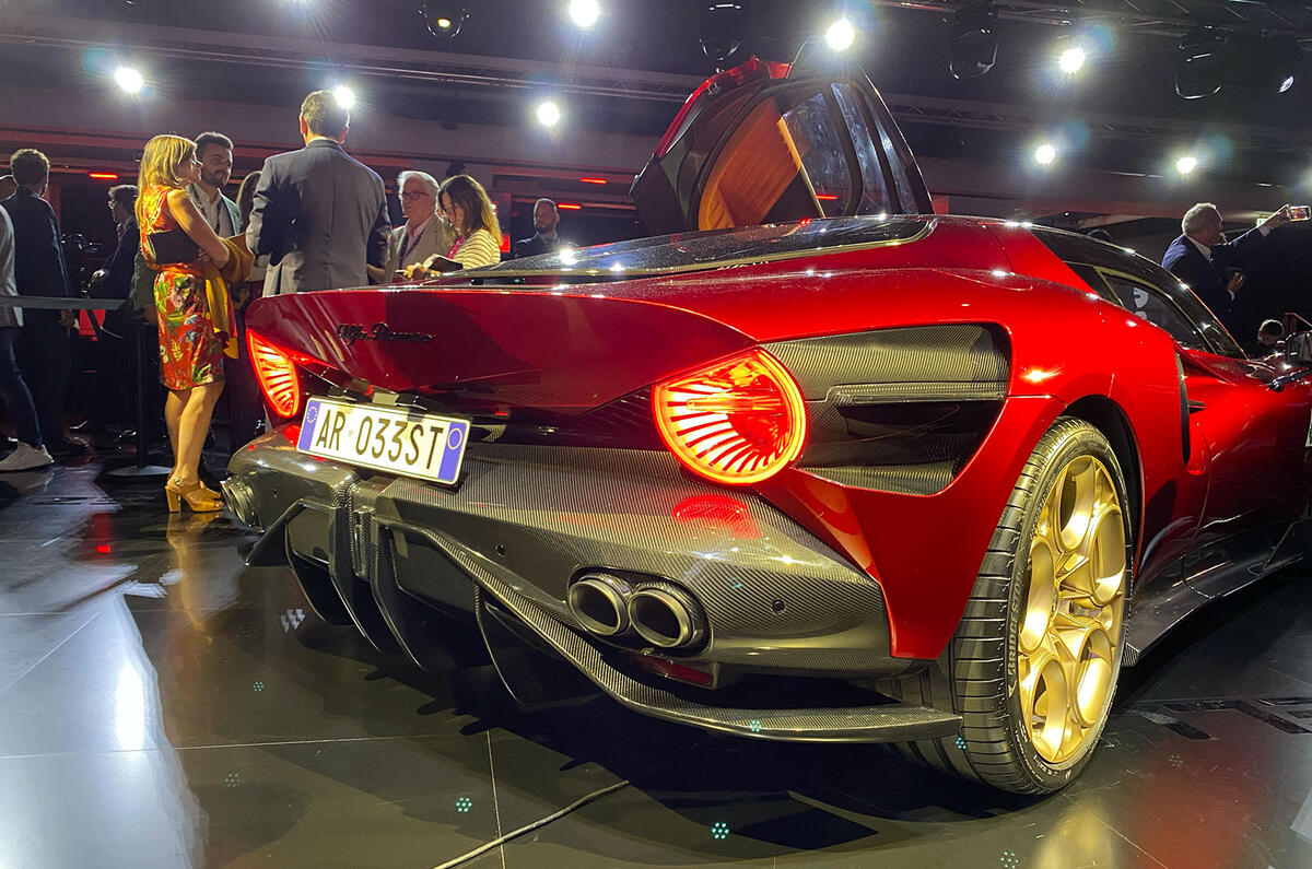New Alfa Romeo 33 Stradale is brand's last combustion supercar | Autocar