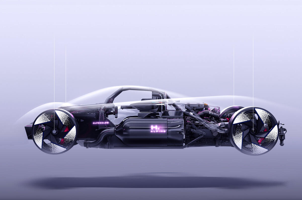 Alpine reveals hydrogen-combustion sports car with 335bhp | Autocar