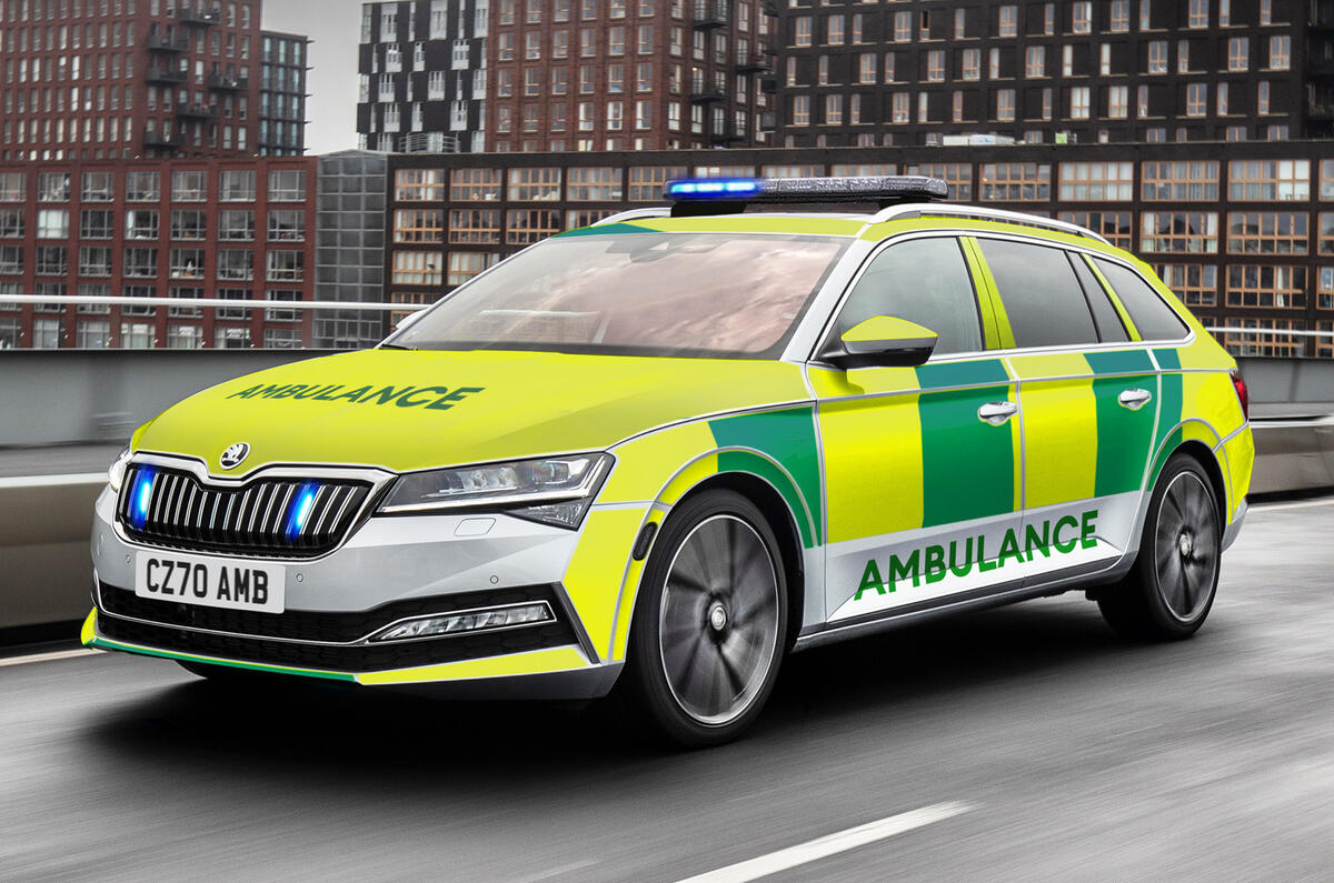Skoda configures iV plug-in hybrids for UK emergency services | Autocar
