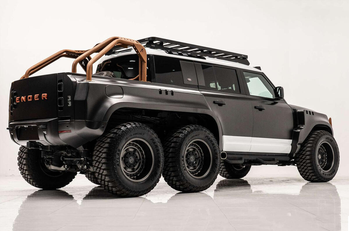 Florida firm turns Land Rover Defender into 518bhp 6x6 | Autocar