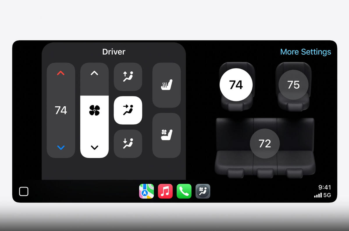 Revealed: Next-generation Apple CarPlay adds climate control | Autocar Revealed: Next-generation Apple CarPlay adds climate control | Autocar