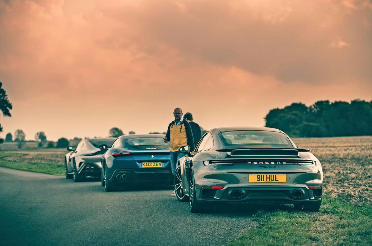 New Aston Martin Vantage vs Ferrari Roma and 911 Turbo | Autocar