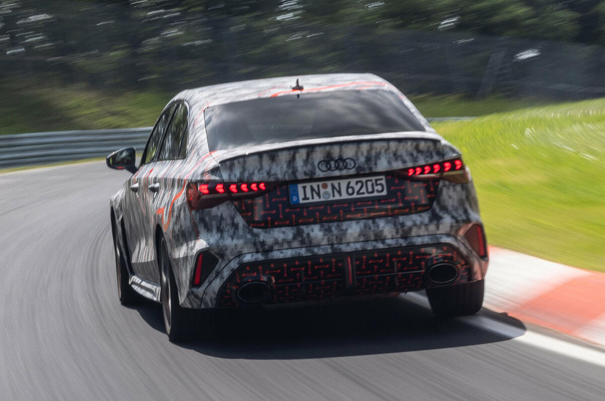 First pictures of facelifted Audi RS3 as it claims Nürburgring record ...