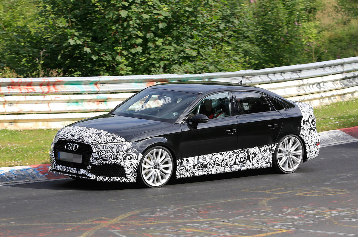 2017 Audi RS3 Saloon spotted testing | Autocar