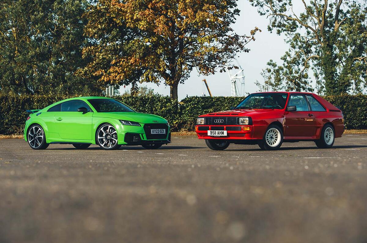 40 years of Audi Sport: TT RS meets legendary Sport Quattro | Autocar