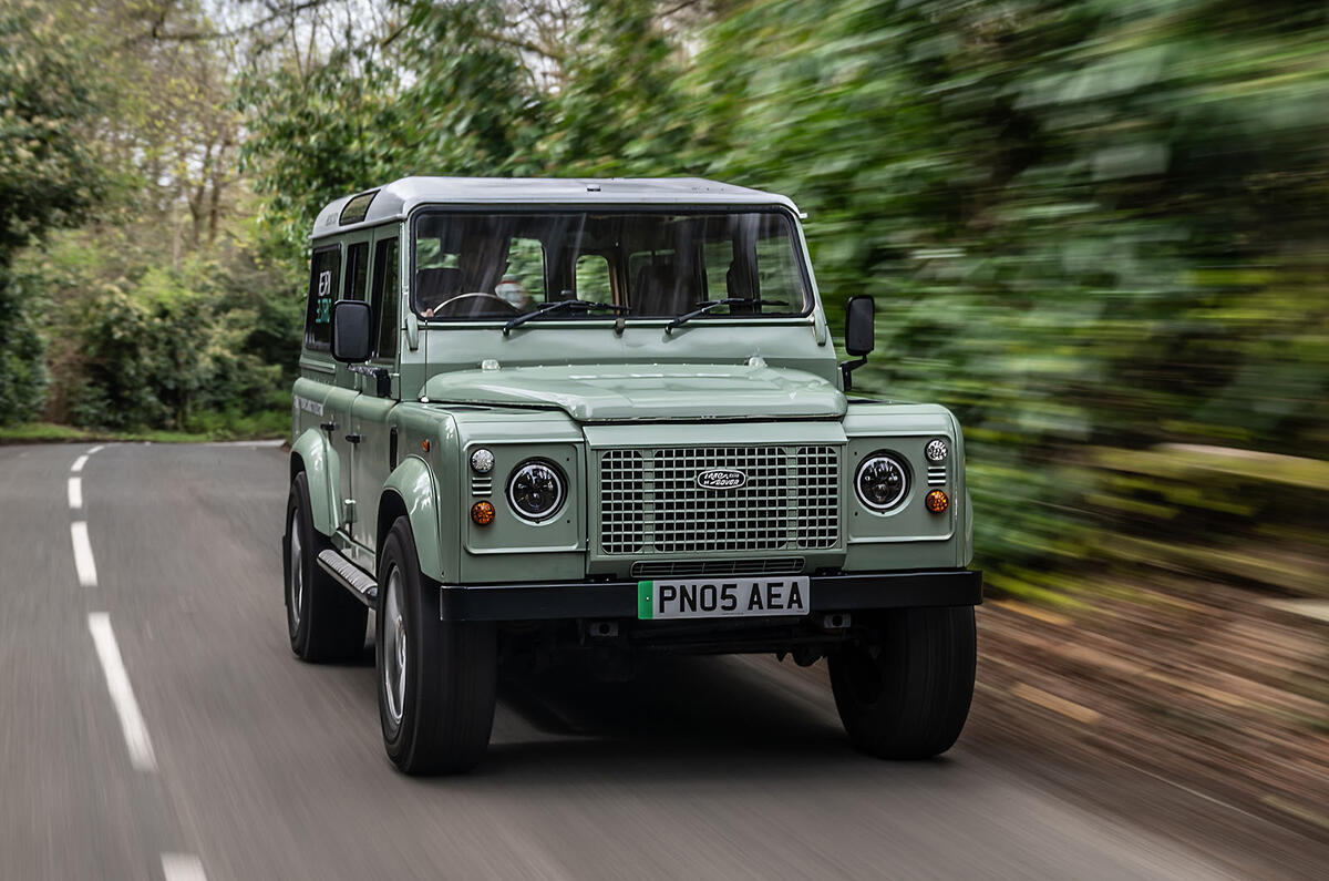 Electric Land Rover Defender has in-wheel motors and 320bhp | Autocar