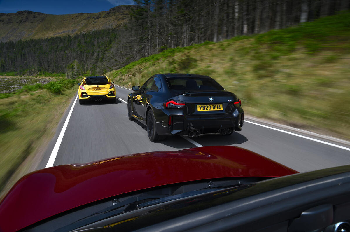 Manual showdown: BMW M2 vs Honda Civic Type R vs Mazda MX-5 | Autocar