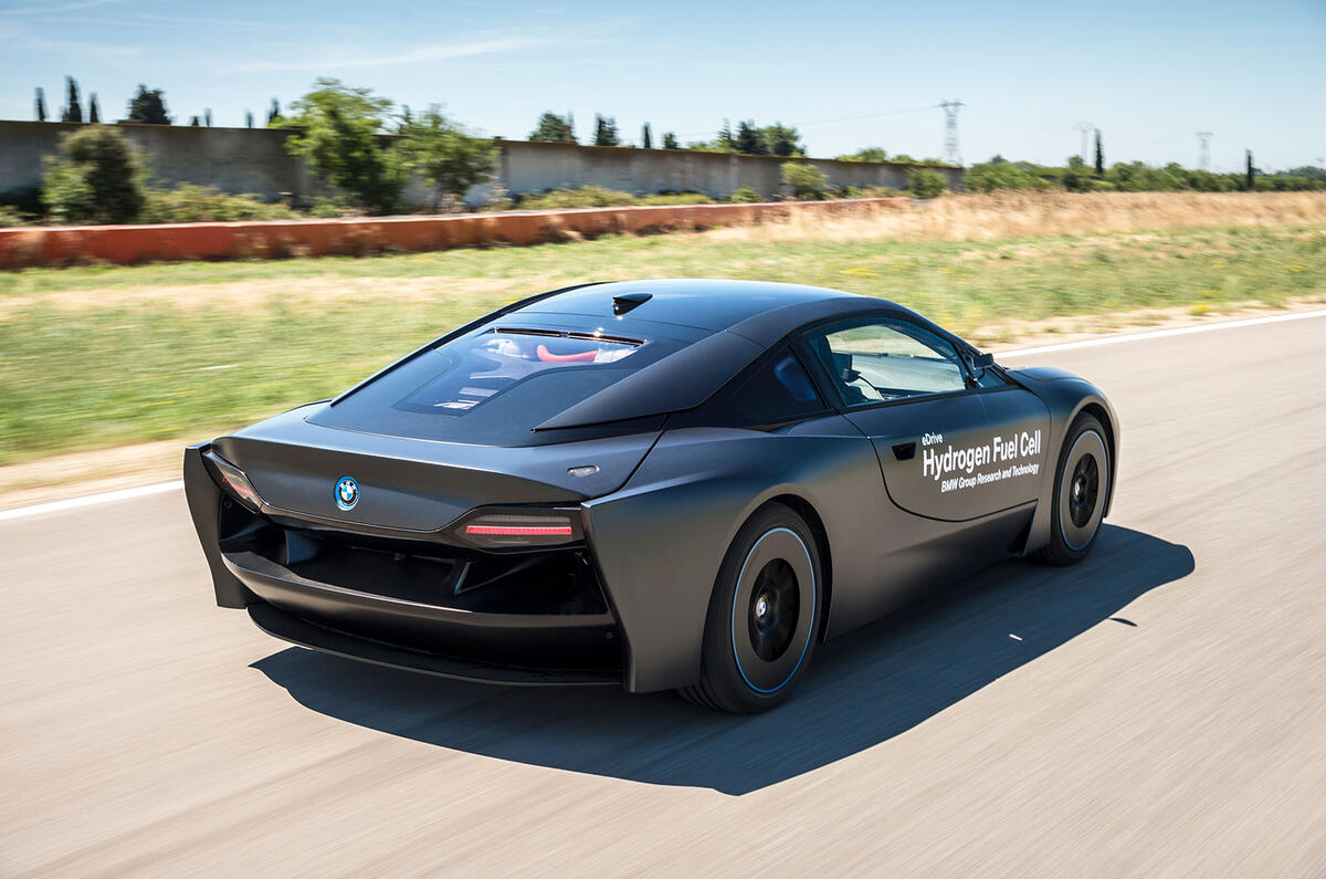 BMW's hydrogen fuel cell-powered i8 research vehicle revealed | Autocar