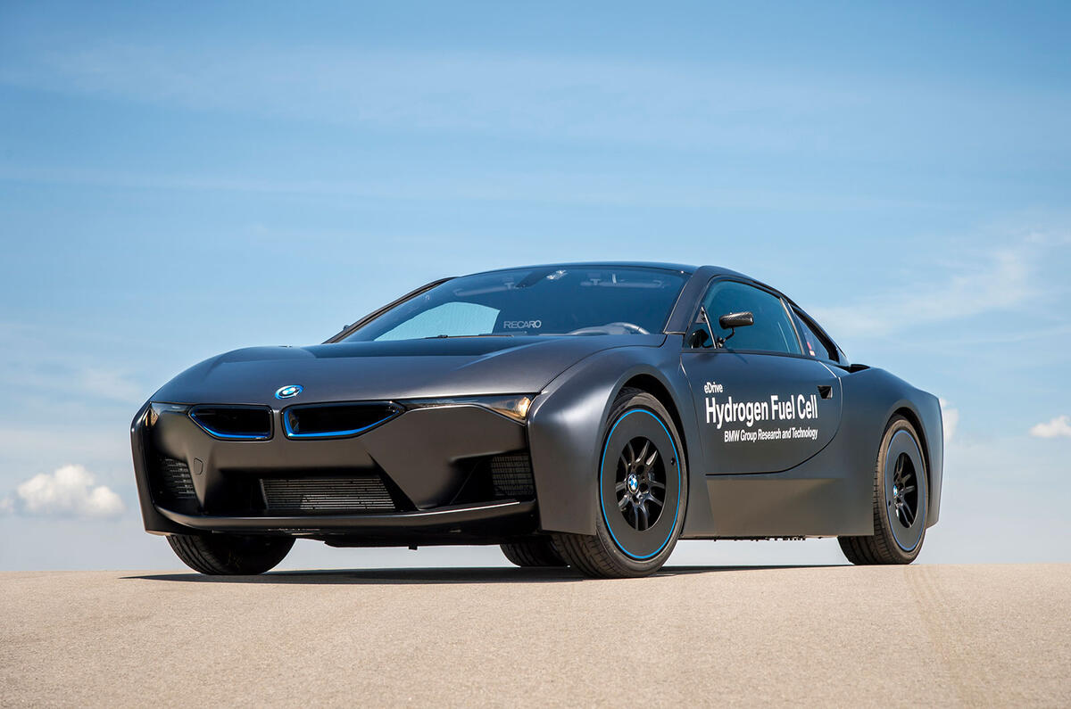 BMW's hydrogen fuel cell-powered i8 research vehicle revealed | Autocar