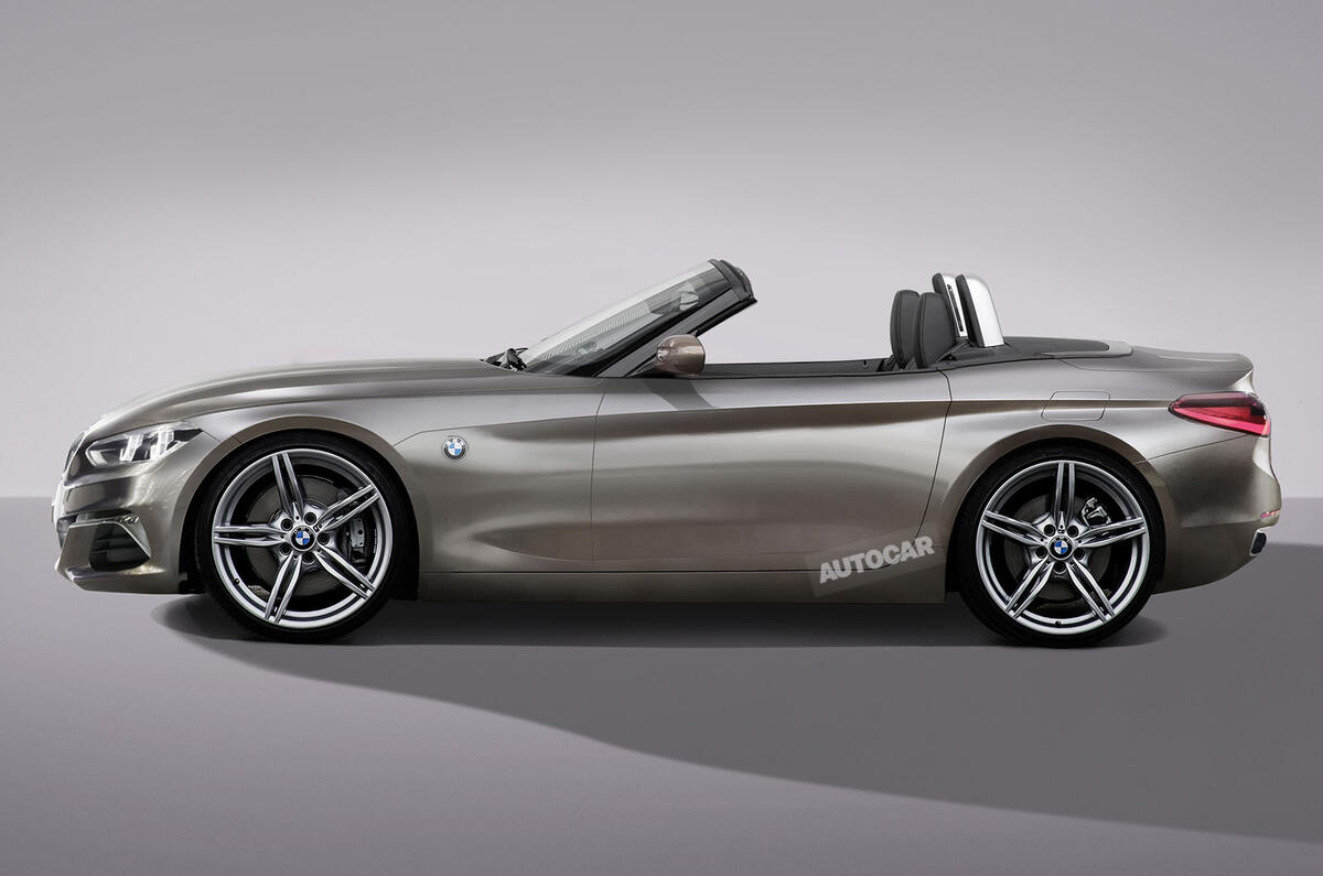 BMW Z4 Concept previewed - new picture shows sleek open-roof design ...