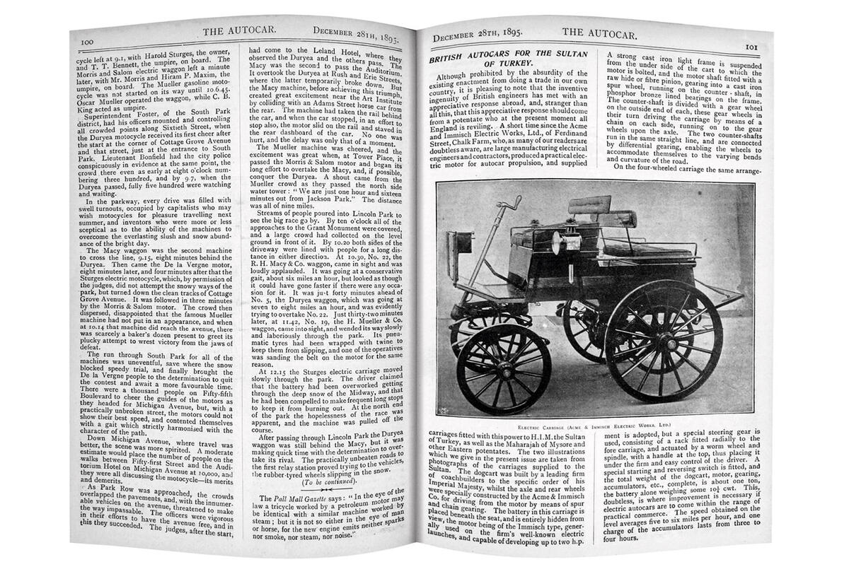 Throwback Thursday - Early British car exports, 28 December 1895 | Autocar