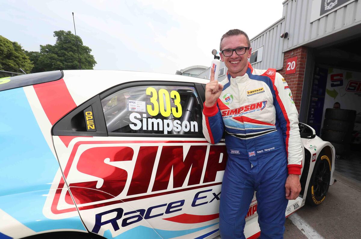 Honda Civic Type R driver Simpson stars in the BTCC at Oulton Park ...
