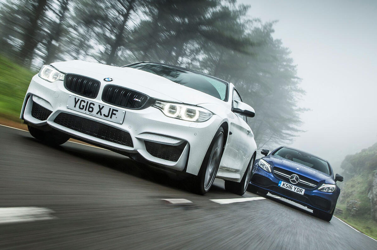 Mercedes-AMG C63 S Coupé vs BMW M4 Competition Pack - twin test | Autocar