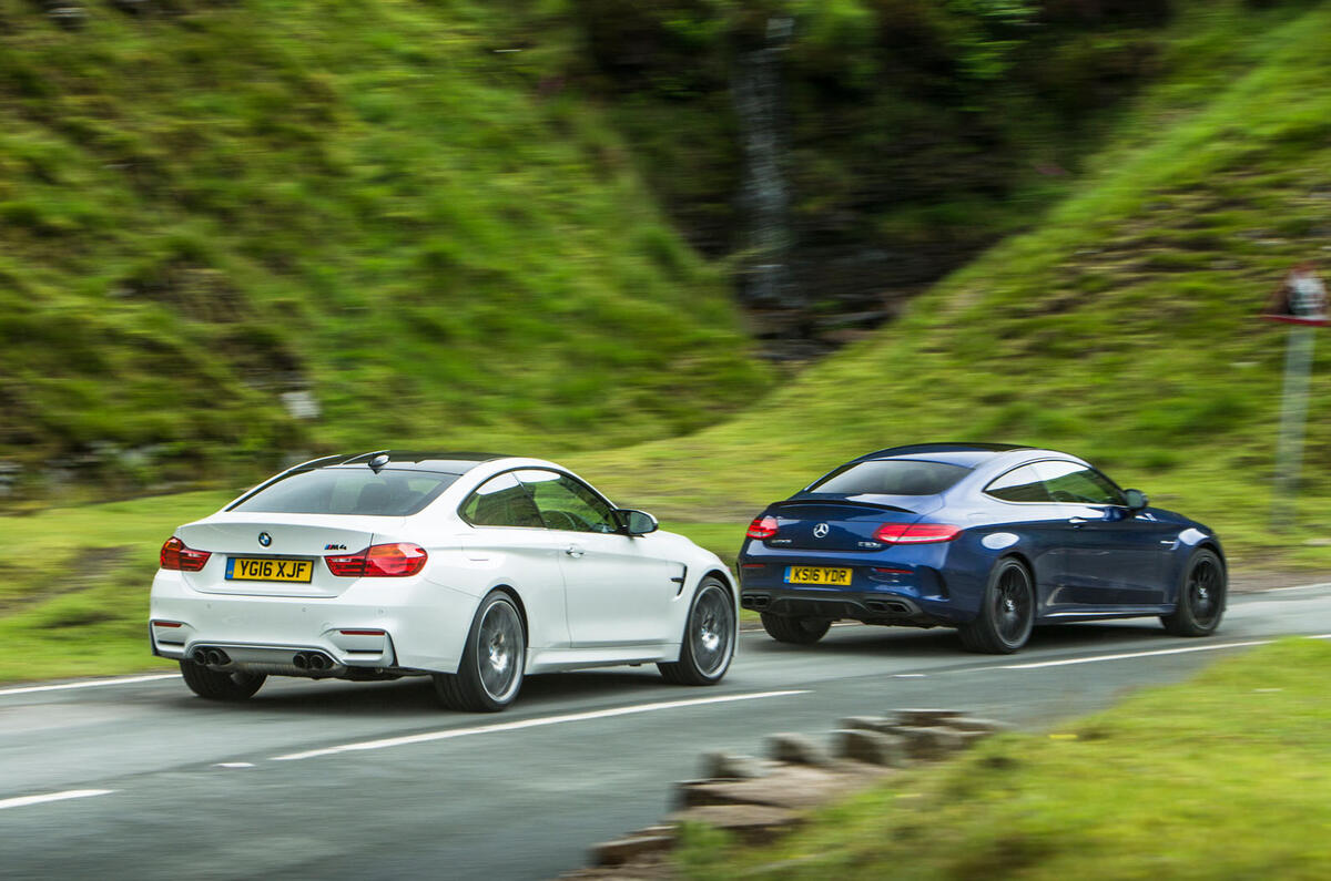 Mercedes-AMG C63 S Coupé vs BMW M4 Competition Pack - twin test | Autocar