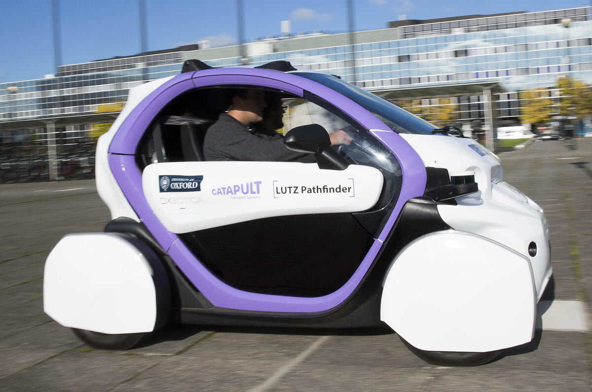 UK driverless pod trial is first in public space | Autocar