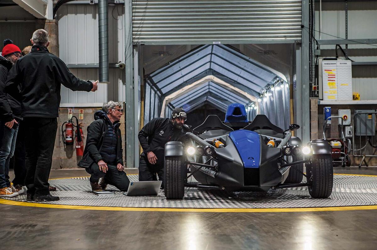 Aero testing the new Ariel Atom 4R in Catesby tunnel | Autocar