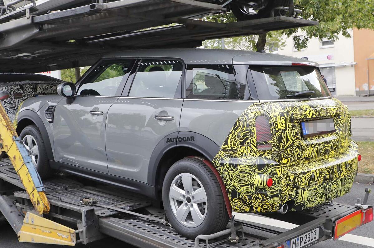 New Mini Countryman 2020 facelift seen in disguise | Autocar