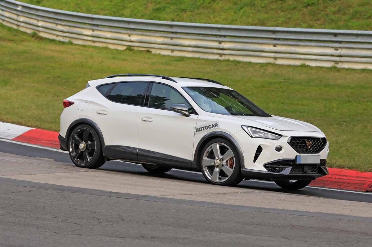 Updated: Cupra Formentor prototype seen with five-cylinder engine | Autocar
