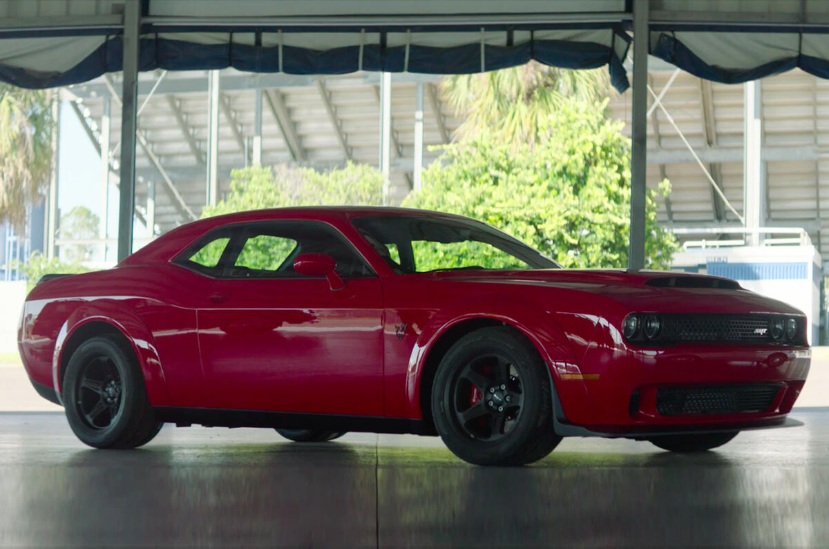 840bhp Dodge Challenger SRT Demon spotted in narrow-body spec | Autocar