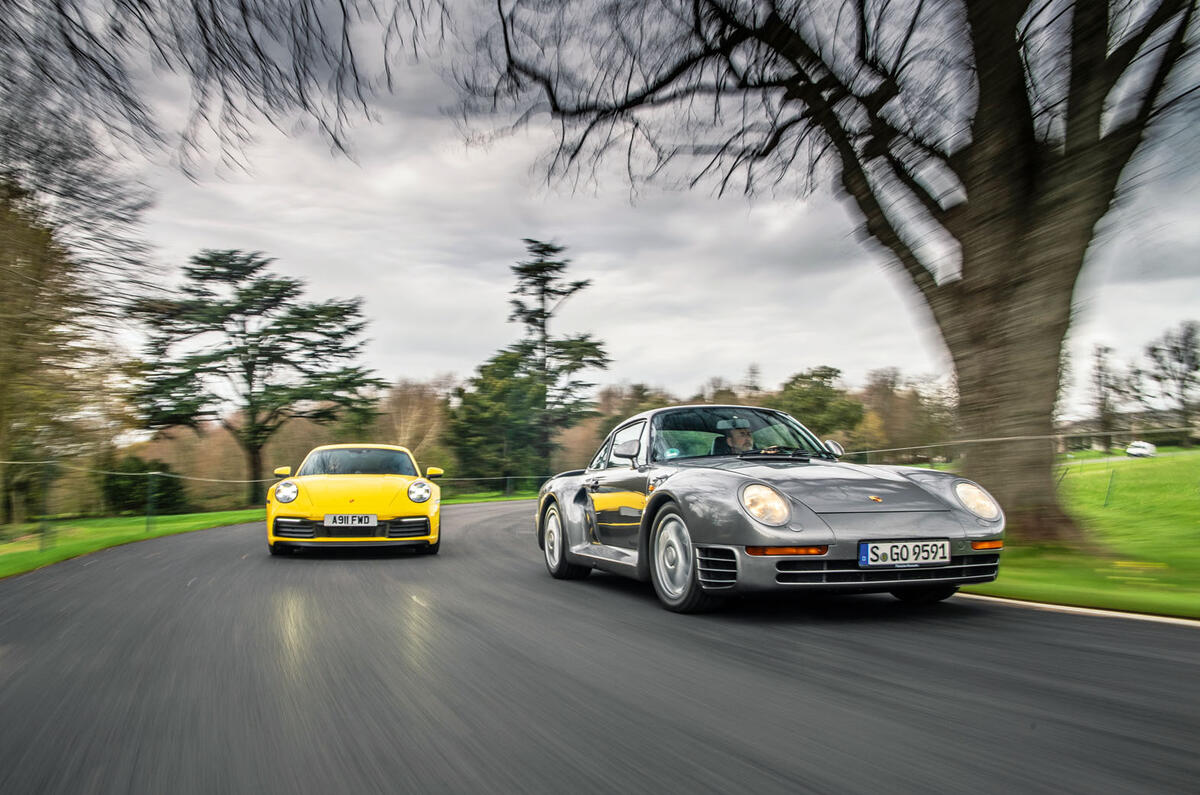 The evolution of Porsche: new 911 vs legendary 959 | Autocar
