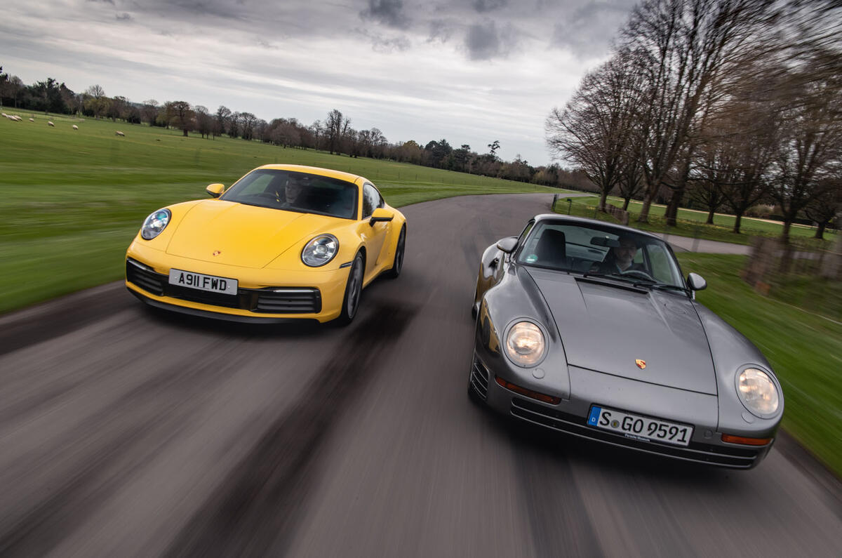 The evolution of Porsche: new 911 vs legendary 959 | Autocar
