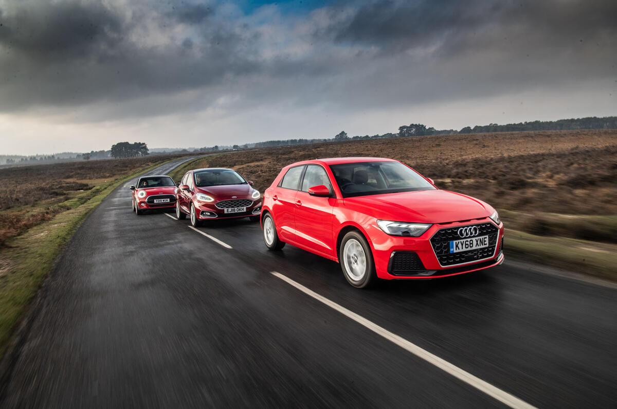 Audi A1 vs Mini Cooper vs Ford Fiesta Vignale 2019: high-spec hatchback ...