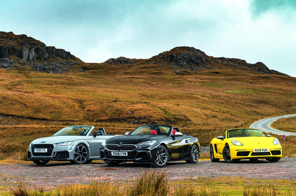 Convertible clash: New BMW Z4 vs Porsche Boxster and Audi TT | Autocar