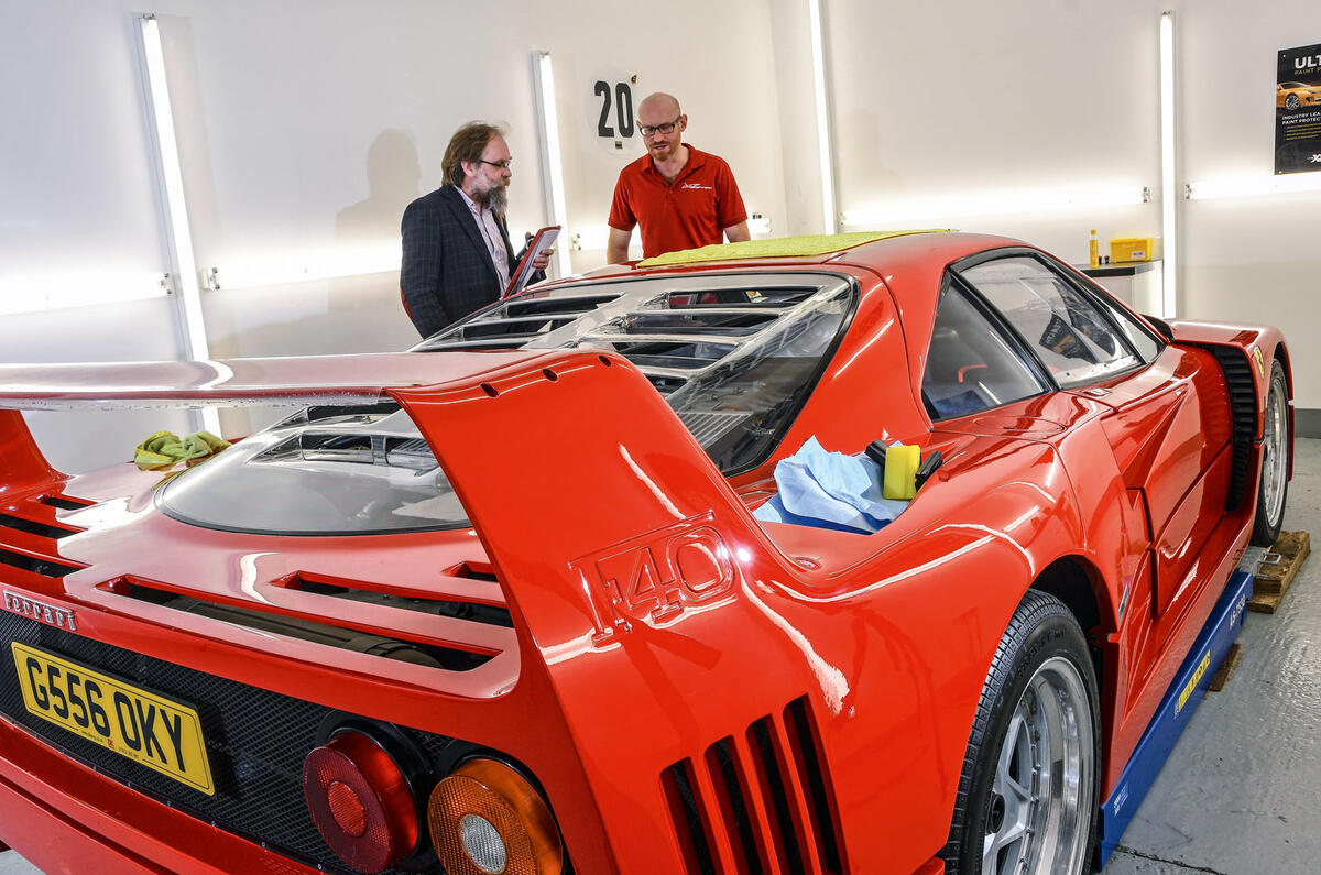 How to preserve the paint on a Ferrari F40 | Autocar