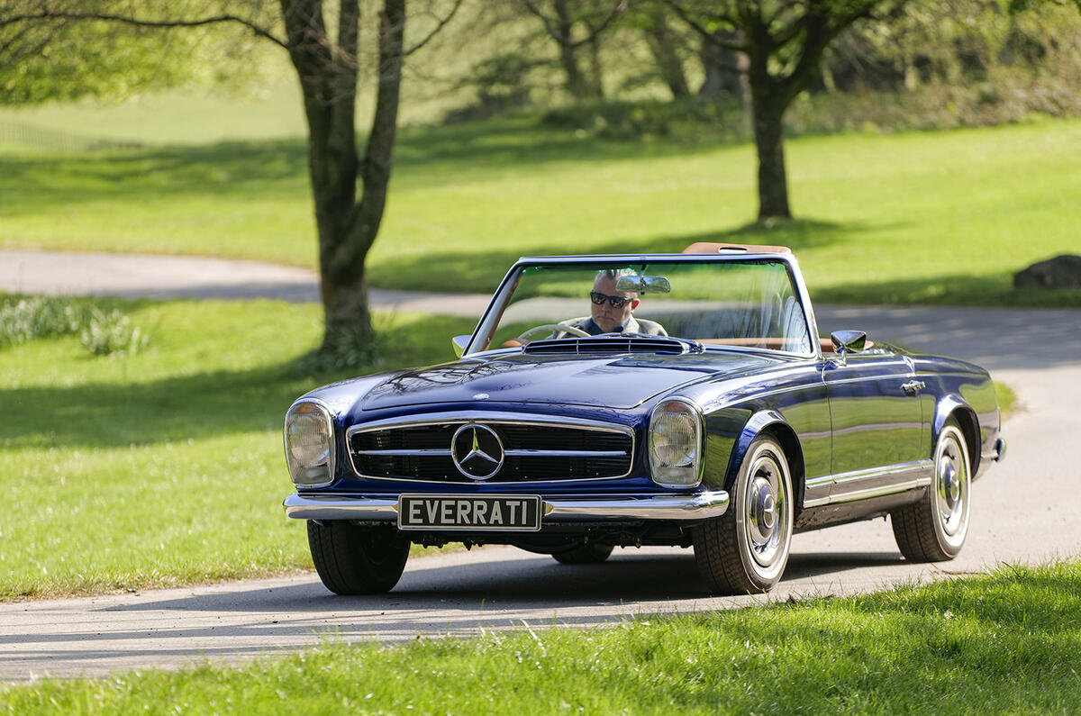 A classic, remixed: Driving an electric Mercedes SL Pagoda | Autocar