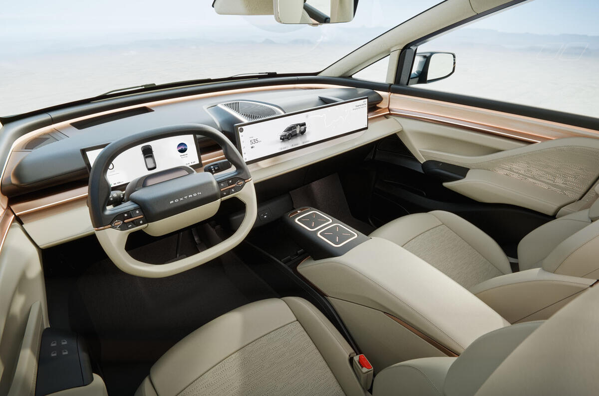 Foxtron Model D unveiled as high-tech MPV with 410-mile range | Autocar