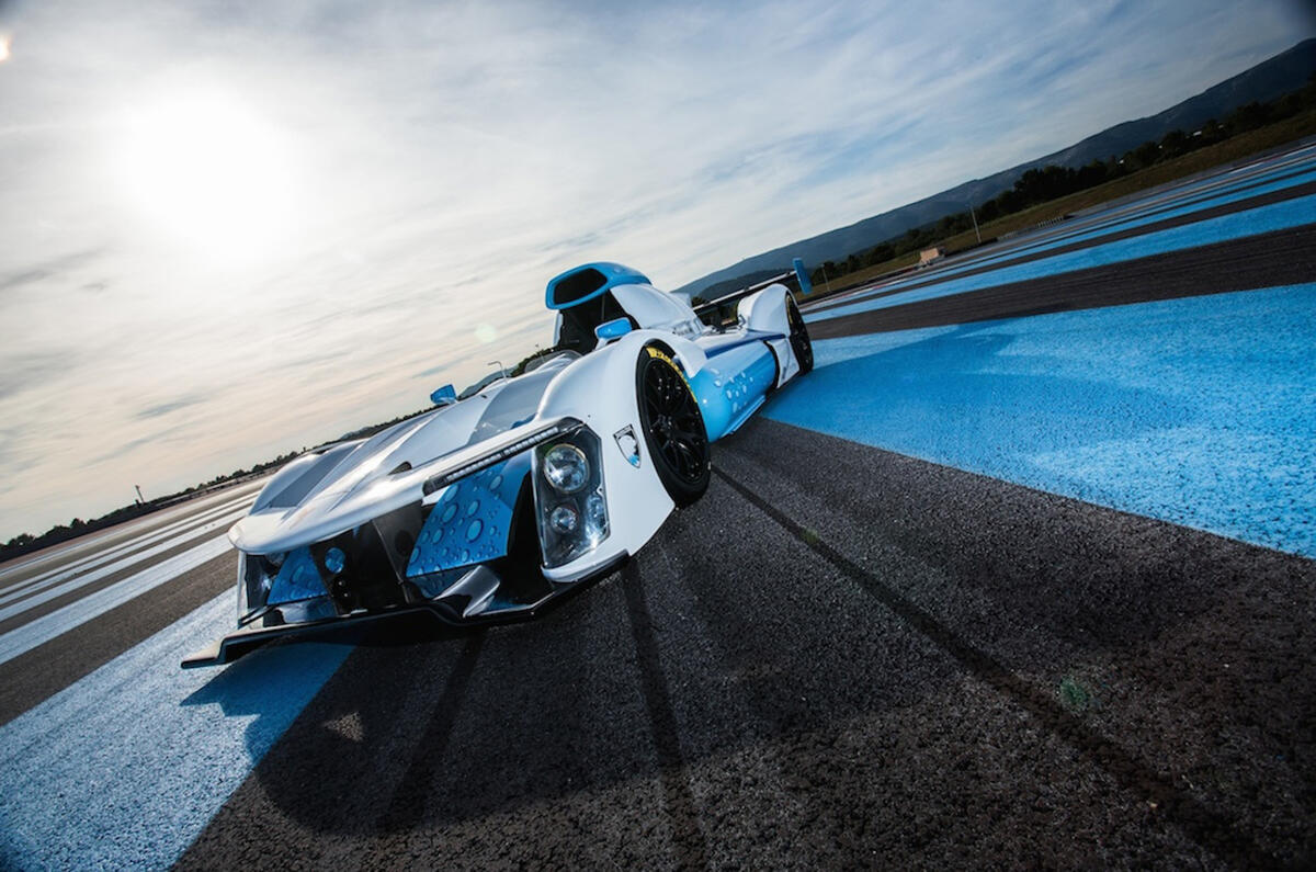 Green GT H2 hydrogen racing car makes UK debut at Goodwood | Autocar