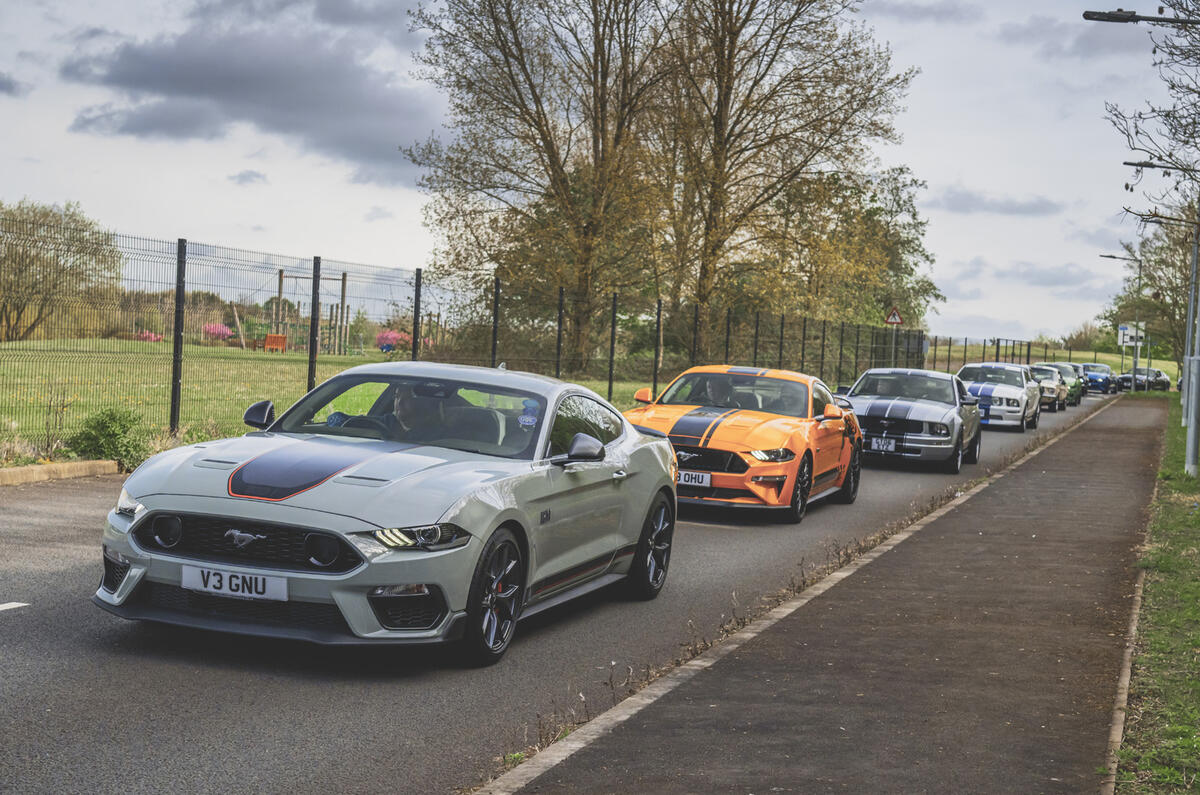 Ford Mustang marks 60th birthday with 800-car party in UK | Autocar