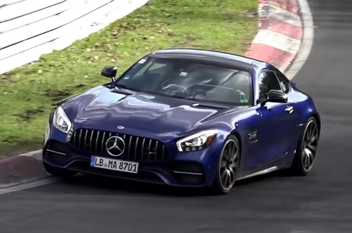 Mercedes-AMG GT facelift seen testing ahead of likely LA debut | Autocar