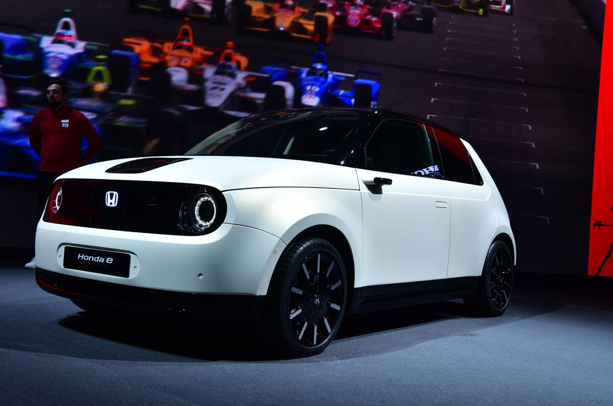 New Honda e: compact EV tackles Goodwood hillclimb | Autocar