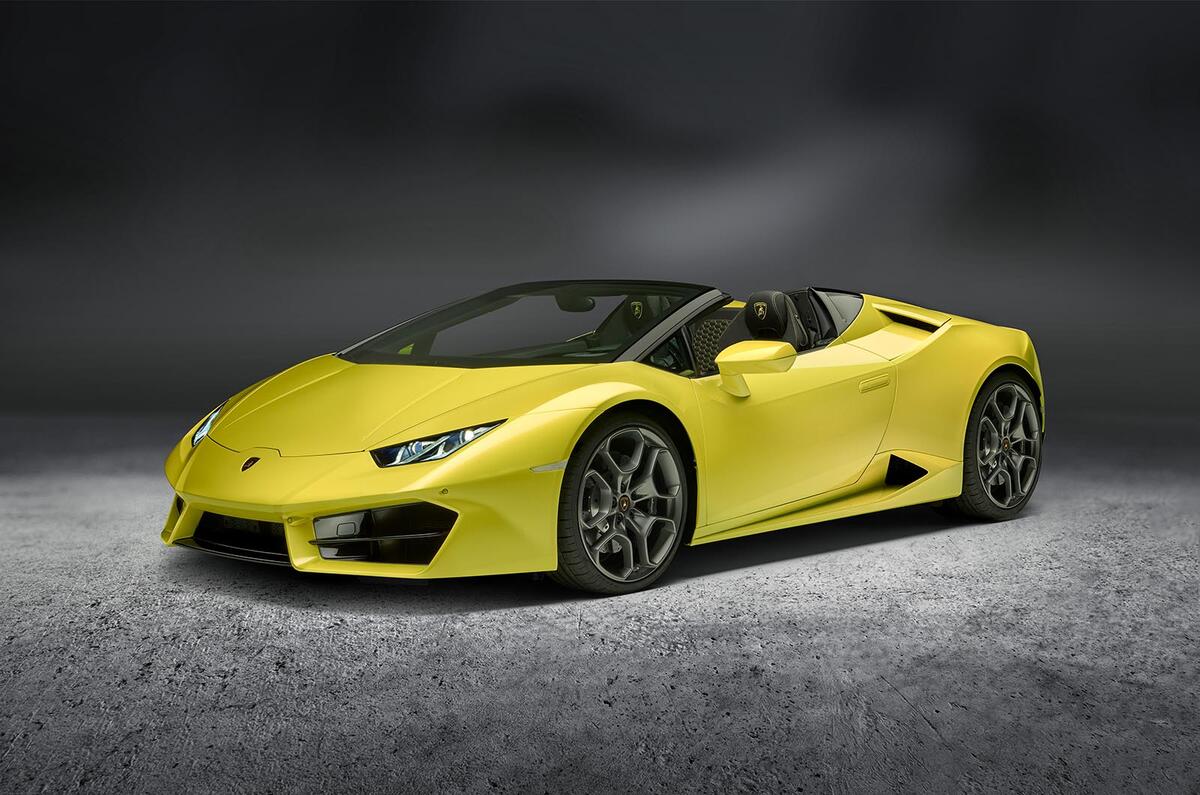 Lamborghini Huracan rear-wheel drive Spyder revealed at LA motor show ...