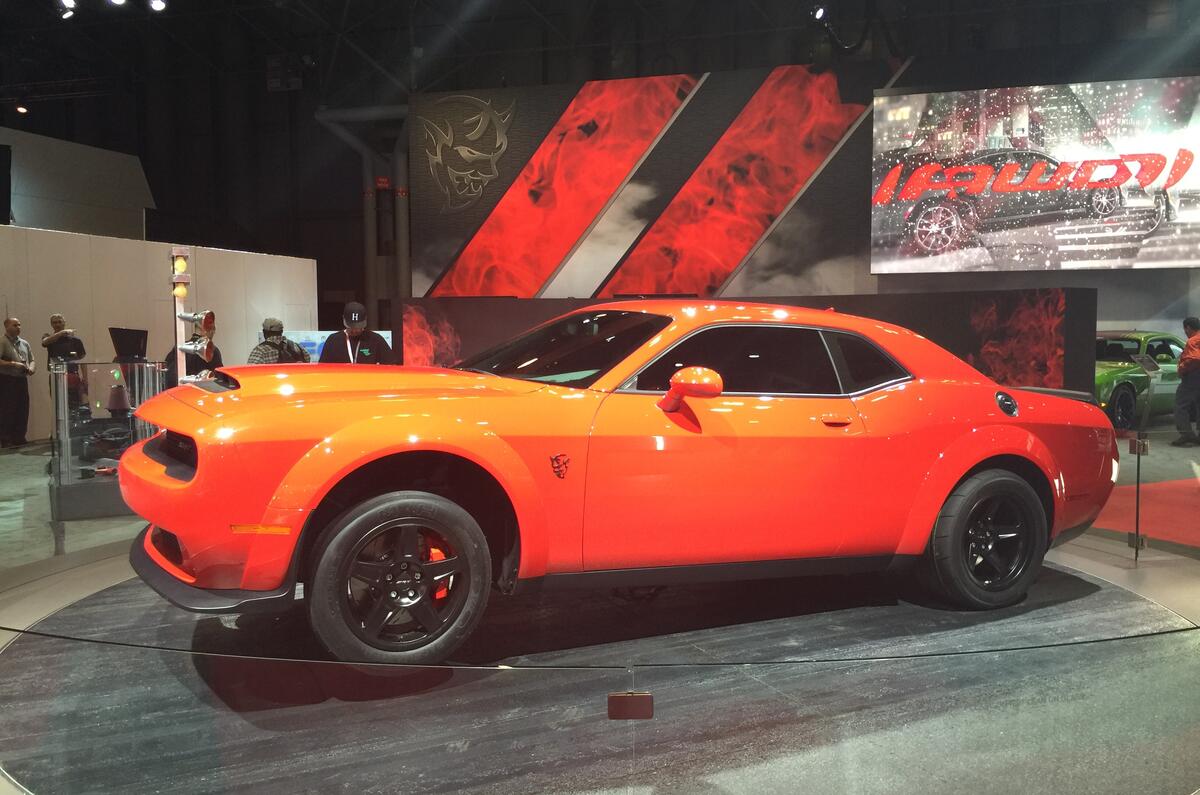 840bhp Dodge Challenger SRT Demon spotted in narrow-body spec | Autocar
