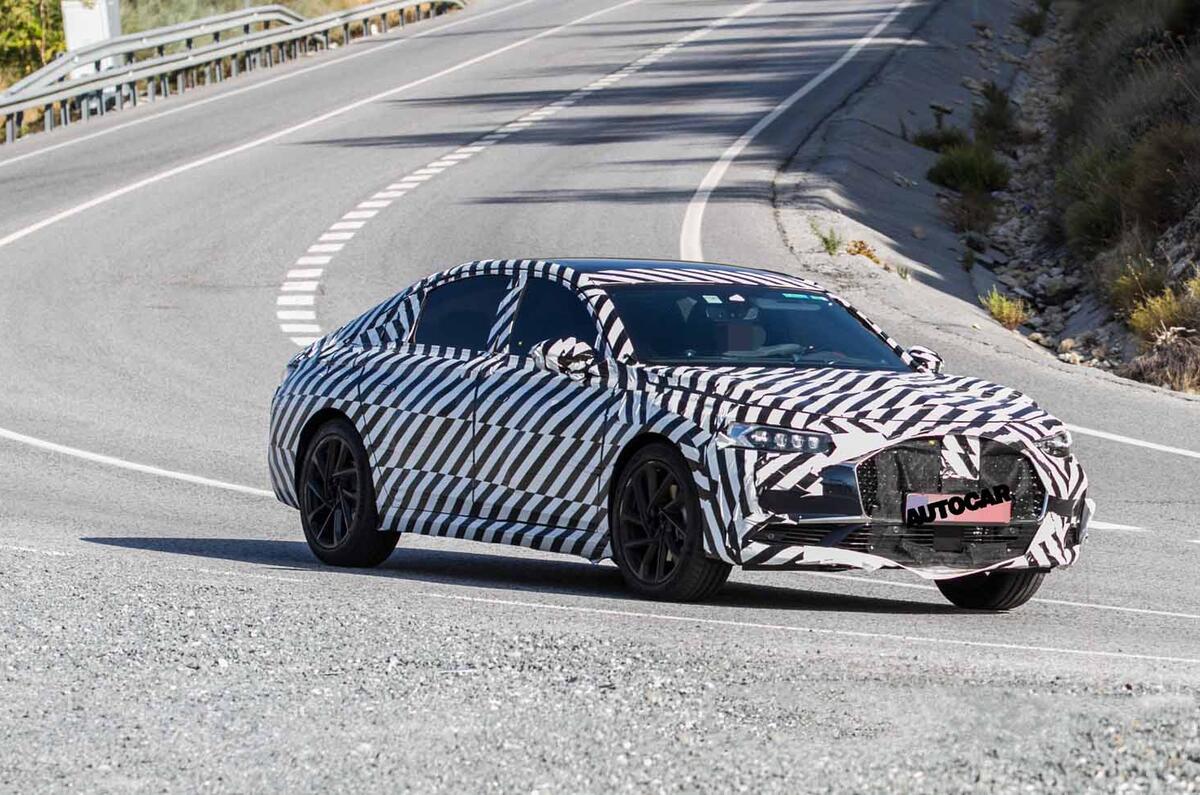 New DS large saloon seen in disguise for the first time | Autocar