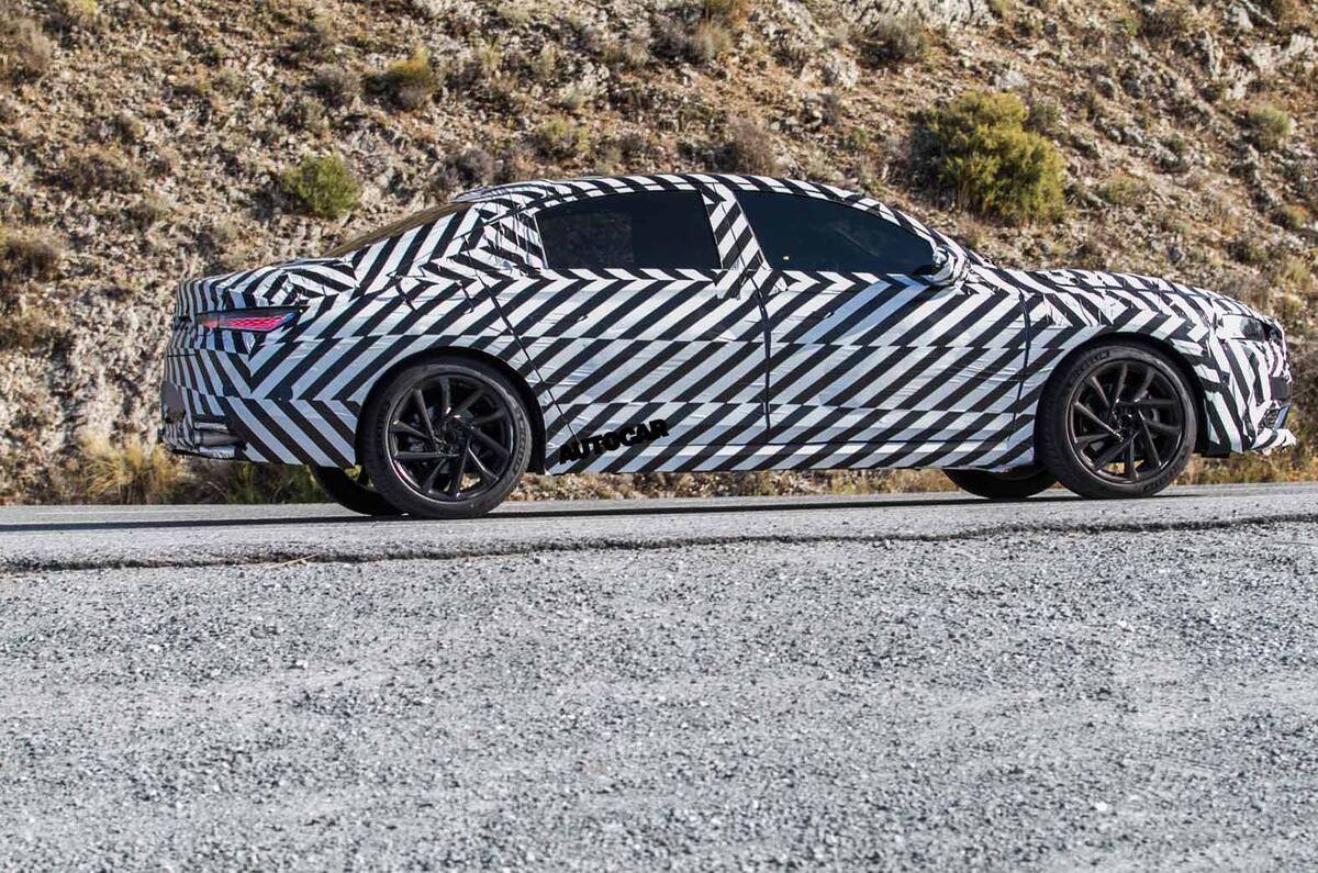 New DS large saloon seen in disguise for the first time | Autocar