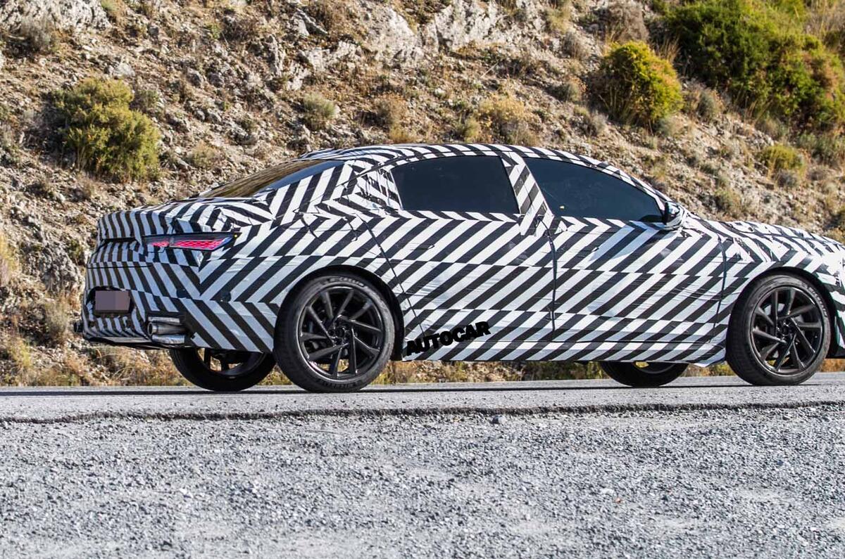 New DS large saloon seen in disguise for the first time | Autocar