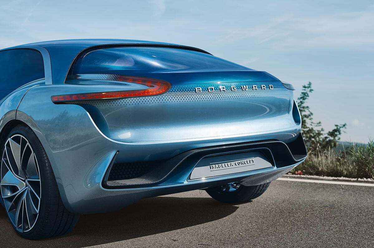 Borgward Isabella unveiled as all-electric four-door design concept ...