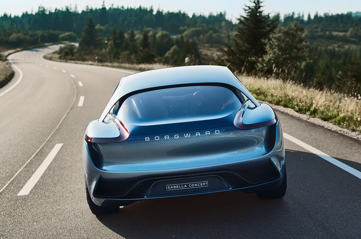 Borgward Isabella unveiled as all-electric four-door design concept ...