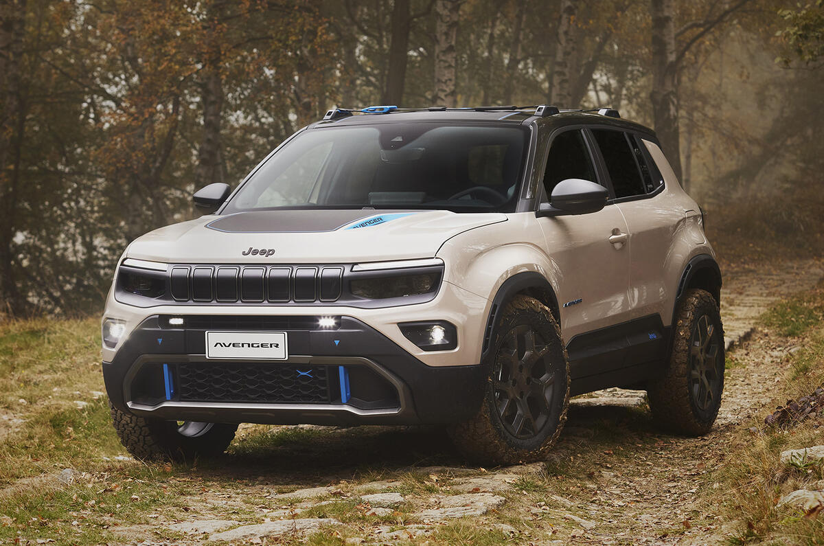 Jeep Avenger 4x4 is rugged, all-terrain EV concept | Autocar