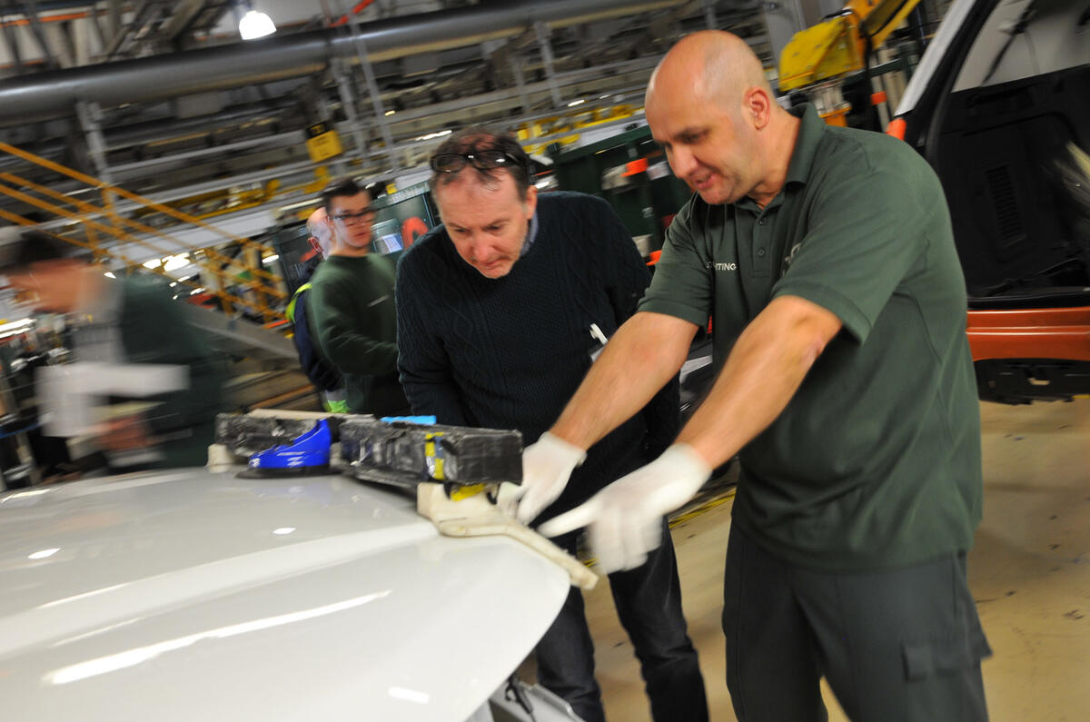 A night in the Jaguar Land Rover plant at Halewood | Autocar