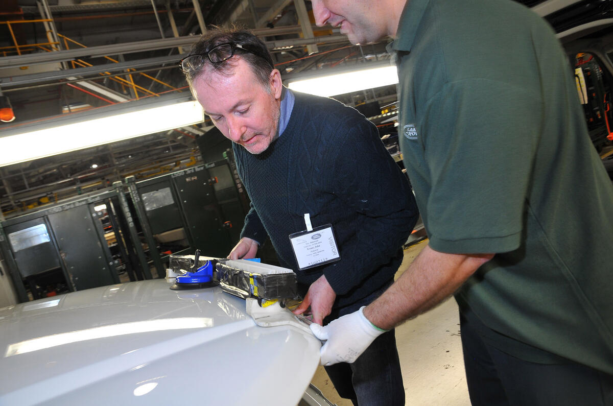 A night in the Jaguar Land Rover plant at Halewood | Autocar