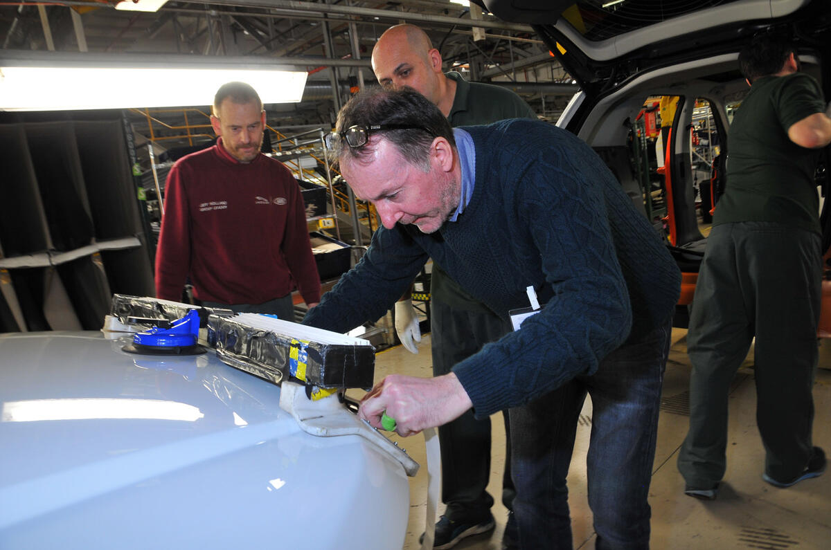 A night in the Jaguar Land Rover plant at Halewood | Autocar