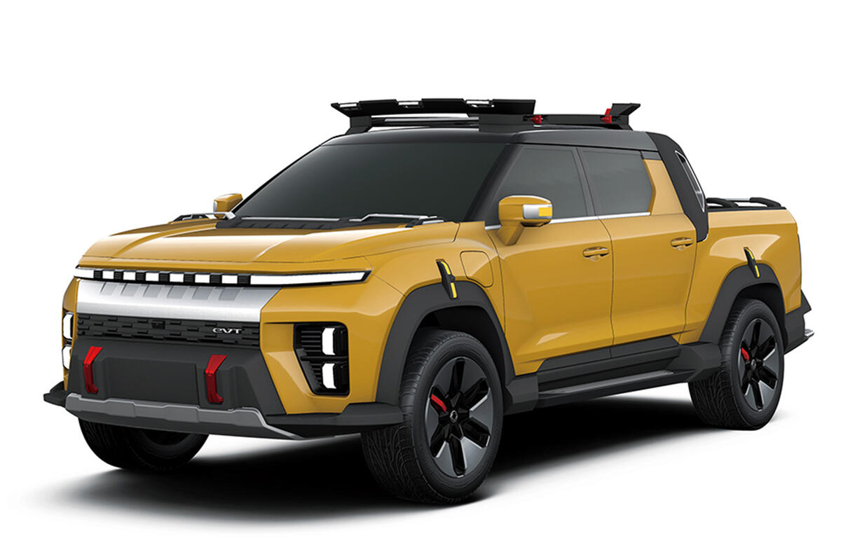 Rugged electric pick-up leads three radical Ssangyong EV concepts | Autocar